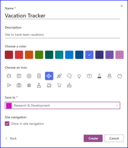 SharePoint Team Vacation Tracker – TW-Waytek