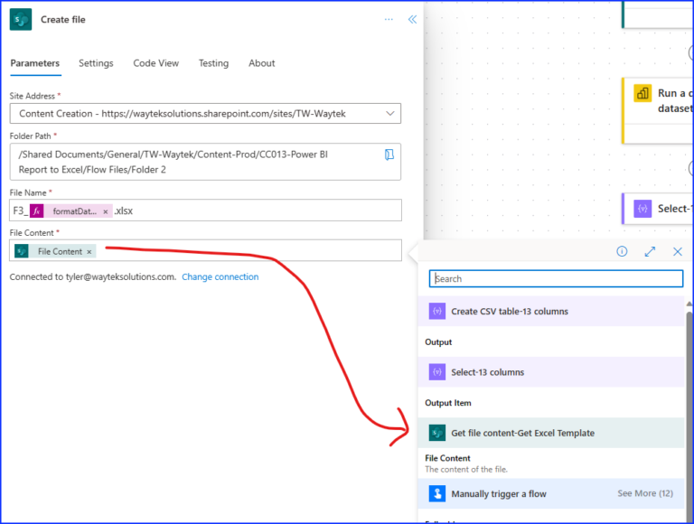 Directly Query A Power Bi Dataset Using Power Automate And Save It To Excel In Sharepoint Tw