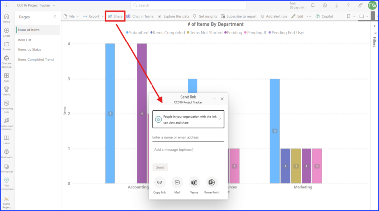 Create Project Status Reports from a SharePoint List Using Power BI ...