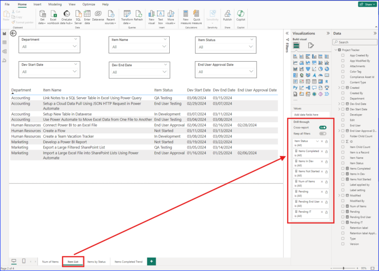 Create Project Status Reports from a SharePoint List Using Power BI – TW-Waytek