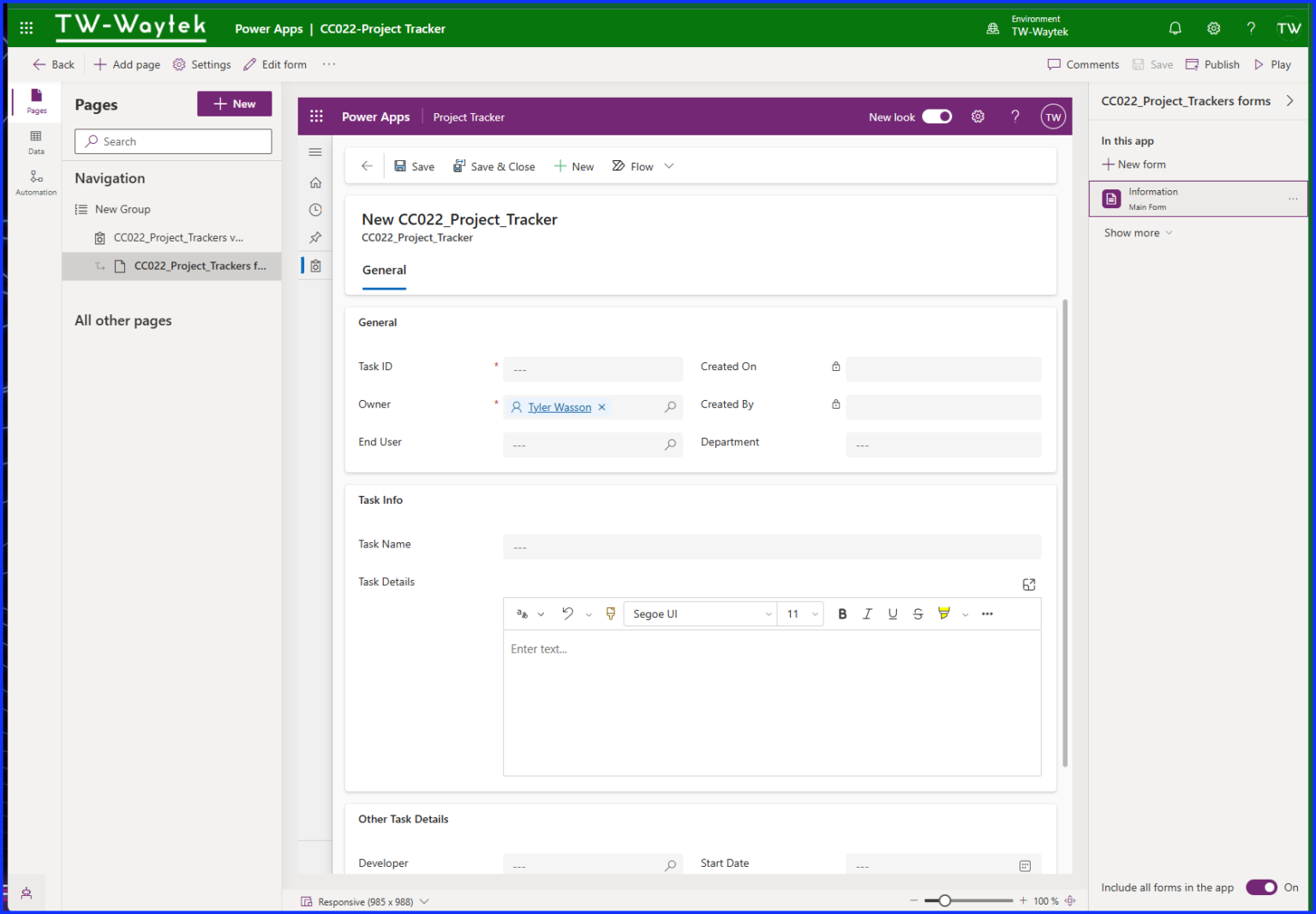 Get a Custom Project Tracker Up and Running in Minutes with Dataverse ...
