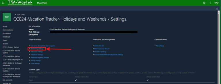 SharePoint List Vacation Time Off Tracker that Removes Weekends and ...