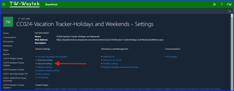 SharePoint List Vacation Time Off Tracker that Removes Weekends and ...
