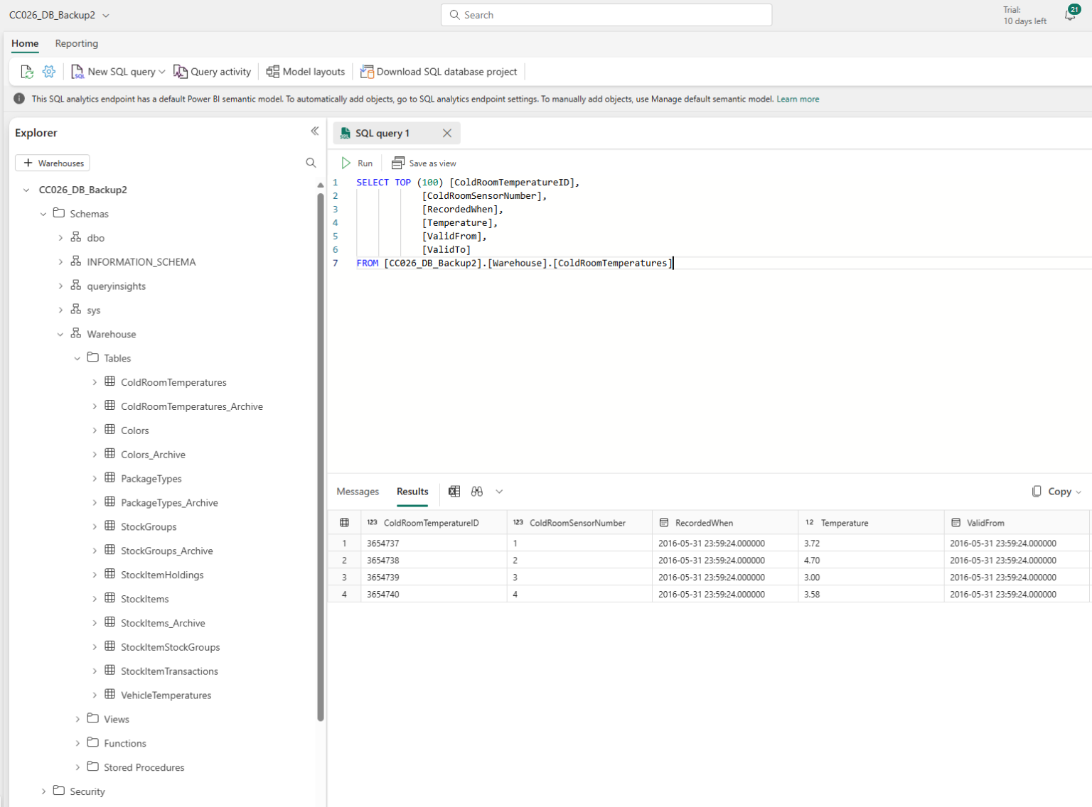 Backup an Azure SQL Database to a Lakehouse Using Microsoft Fabric – TW ...